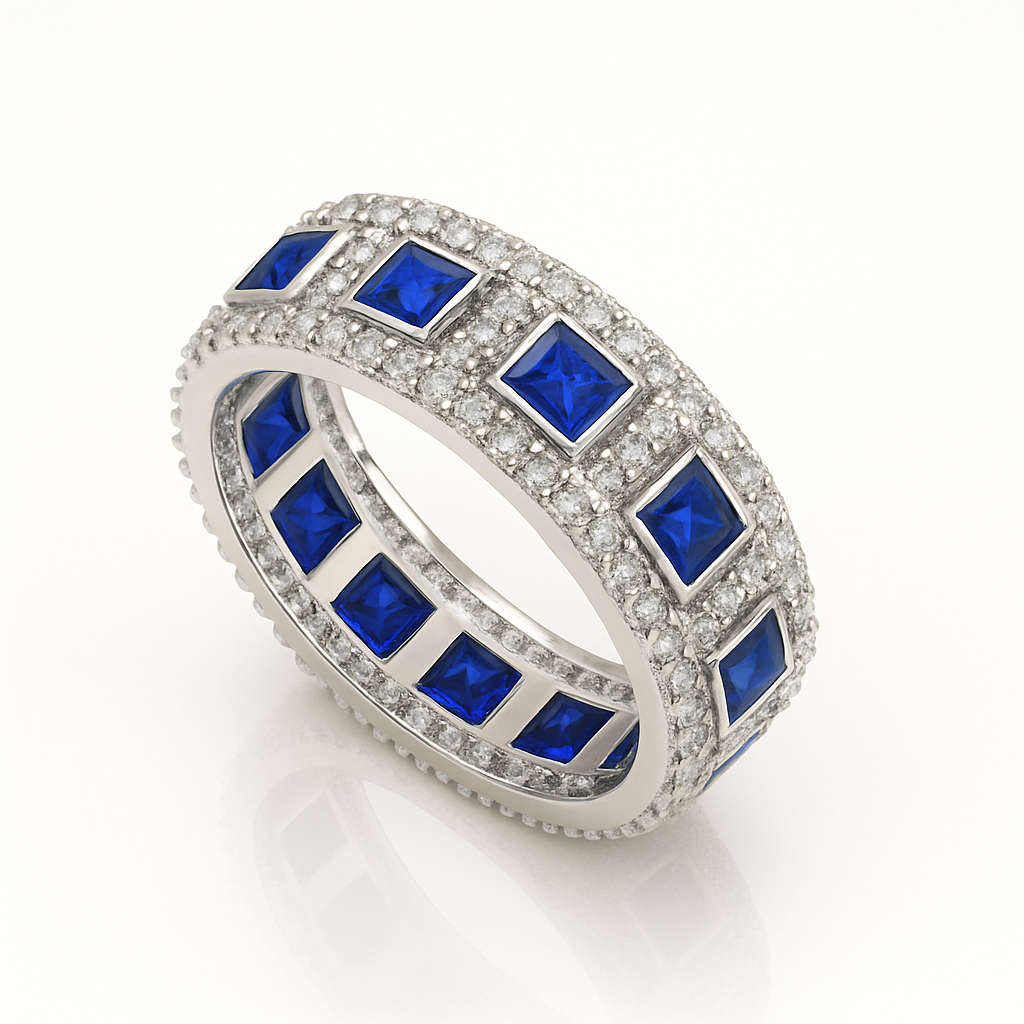 TIMELESS PRINCESS (BLUE SAPPHIRE) - Prata Jewlz